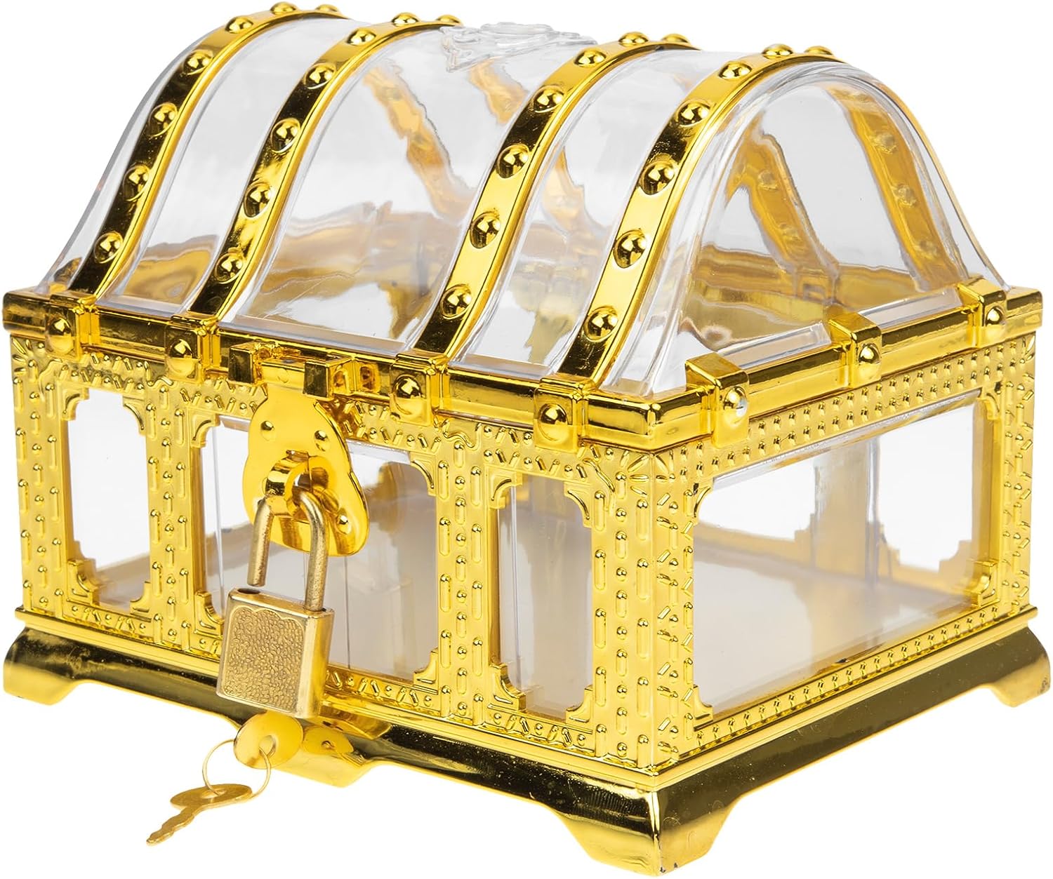 Amazon.com: Zerodeko Treasure Chest, Plastic Pirate Box with Lock and ...