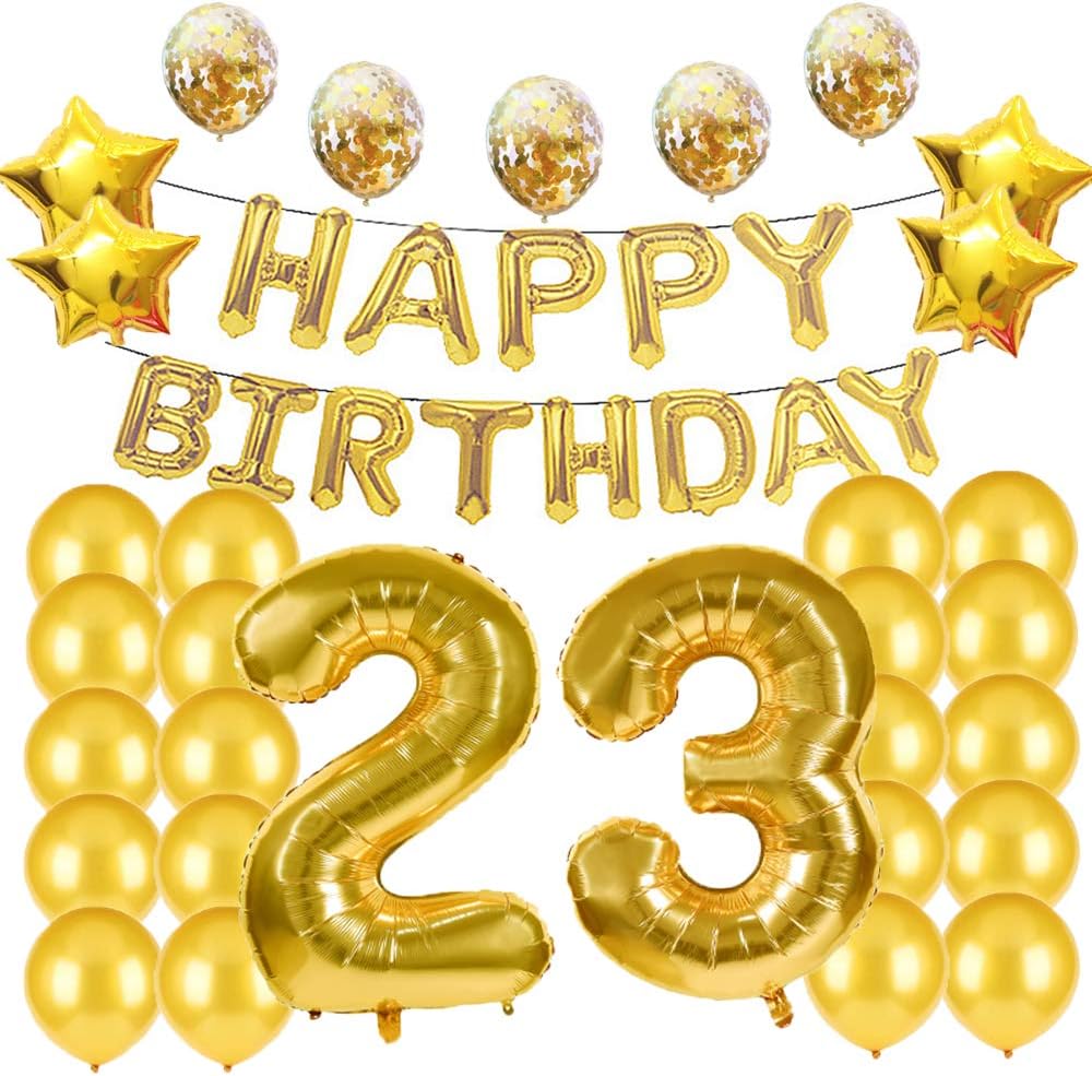 Amazon.com: 23th Birthday Decorations Party Supplies,23th Birthday ...