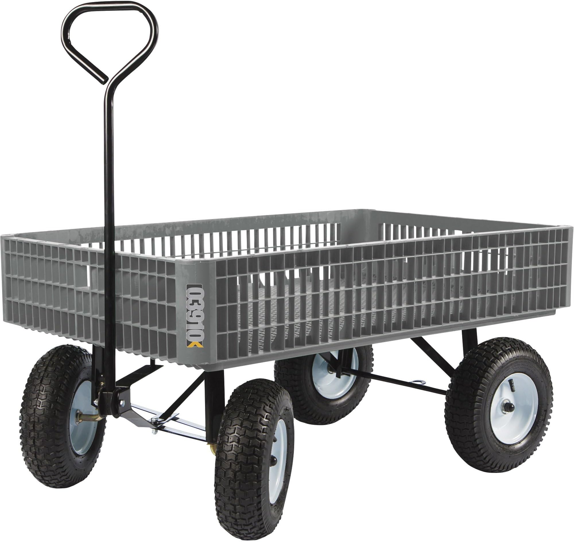 Amazon.com: Farm-Tuff Crate Garden Wagon - 800-Lb. Capacity, 46in.L x ...
