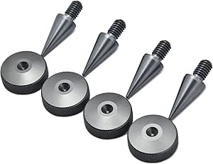 PrecisionGeek M6 Lautsprecher Spikes/Boxen Spikes Rotguss Grau Eloxiert ...