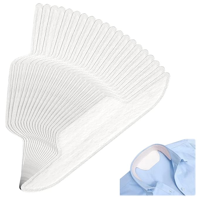HANNEA® 20pcs Collar Neck Liner Sweat Pads Self-adhesive Sweat ...