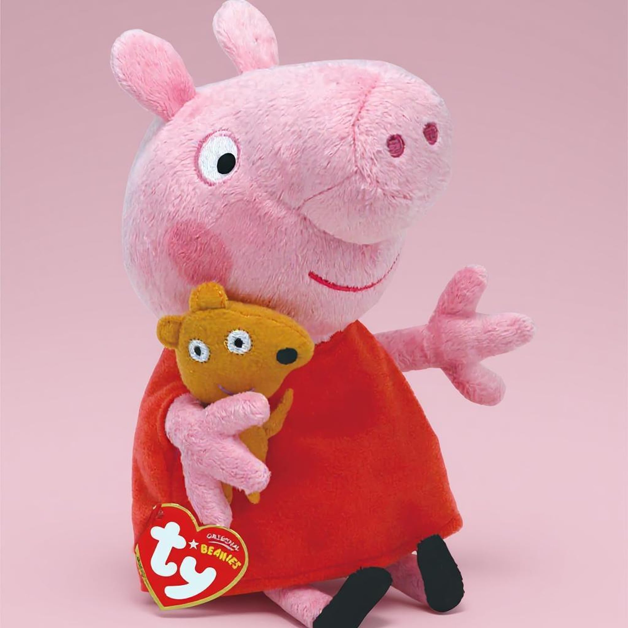 Collectible Plush Toy 13cm PEPPA PIG WITH Teddy And George Pig With ...