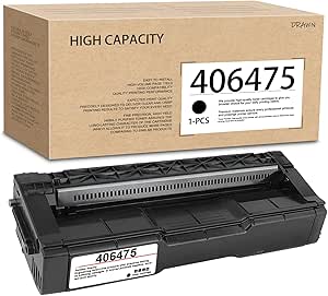 Amazon.com: Drawn C310HA Black High Yield Toner 406475 Compatible C310HA Toner Cartridge ...