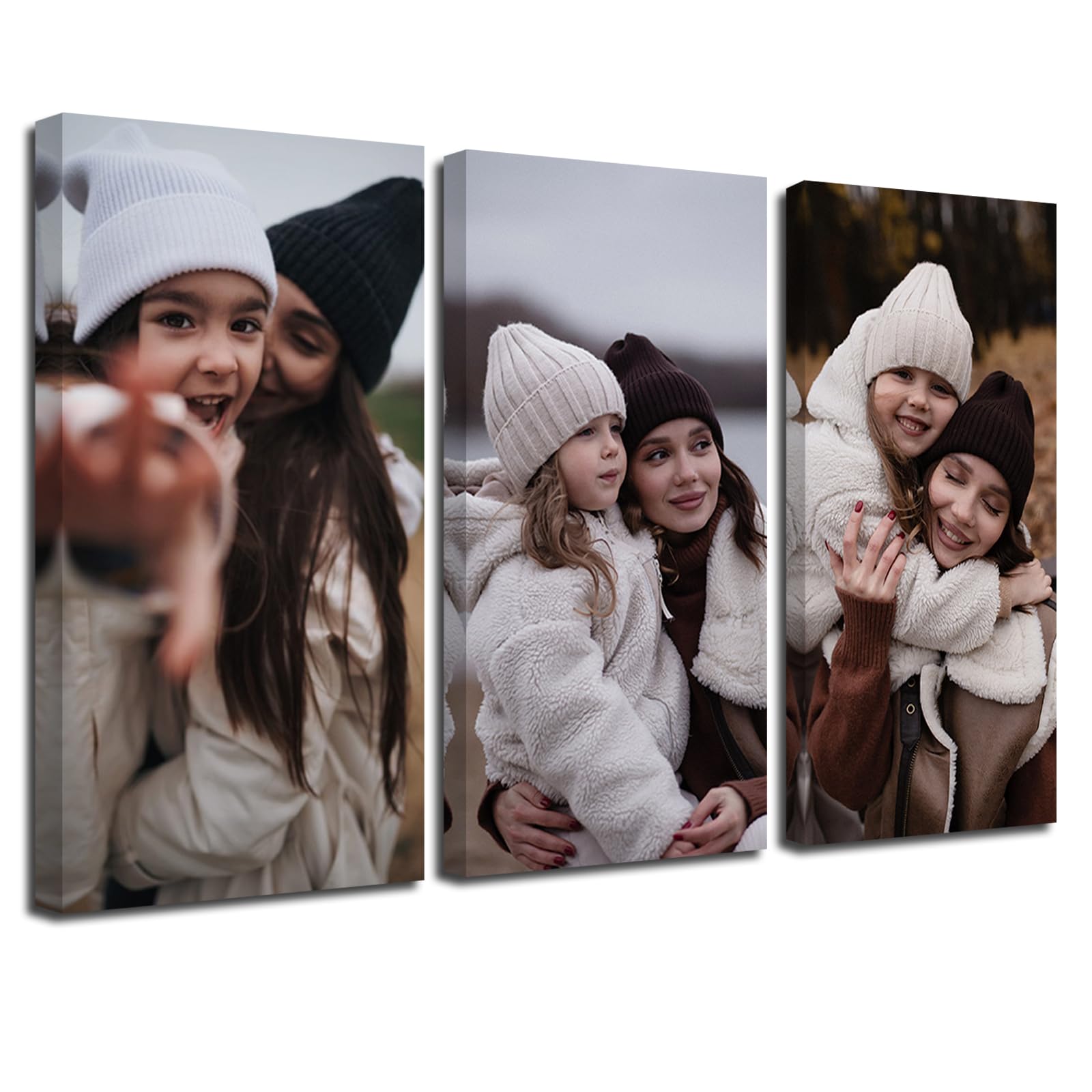 Amazon.com: Custom Picture Canvas Prints with Your Photos 3 Piece Wall ...