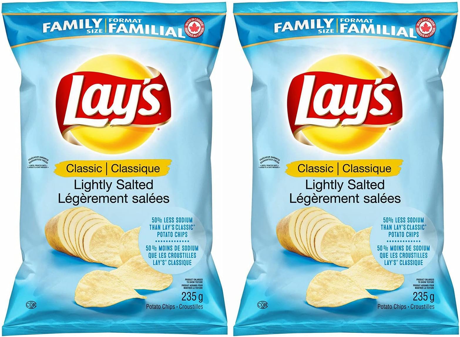 Amazon.com: Lay's potato chips lightly salted, 50% less sodium 10.5-oz
