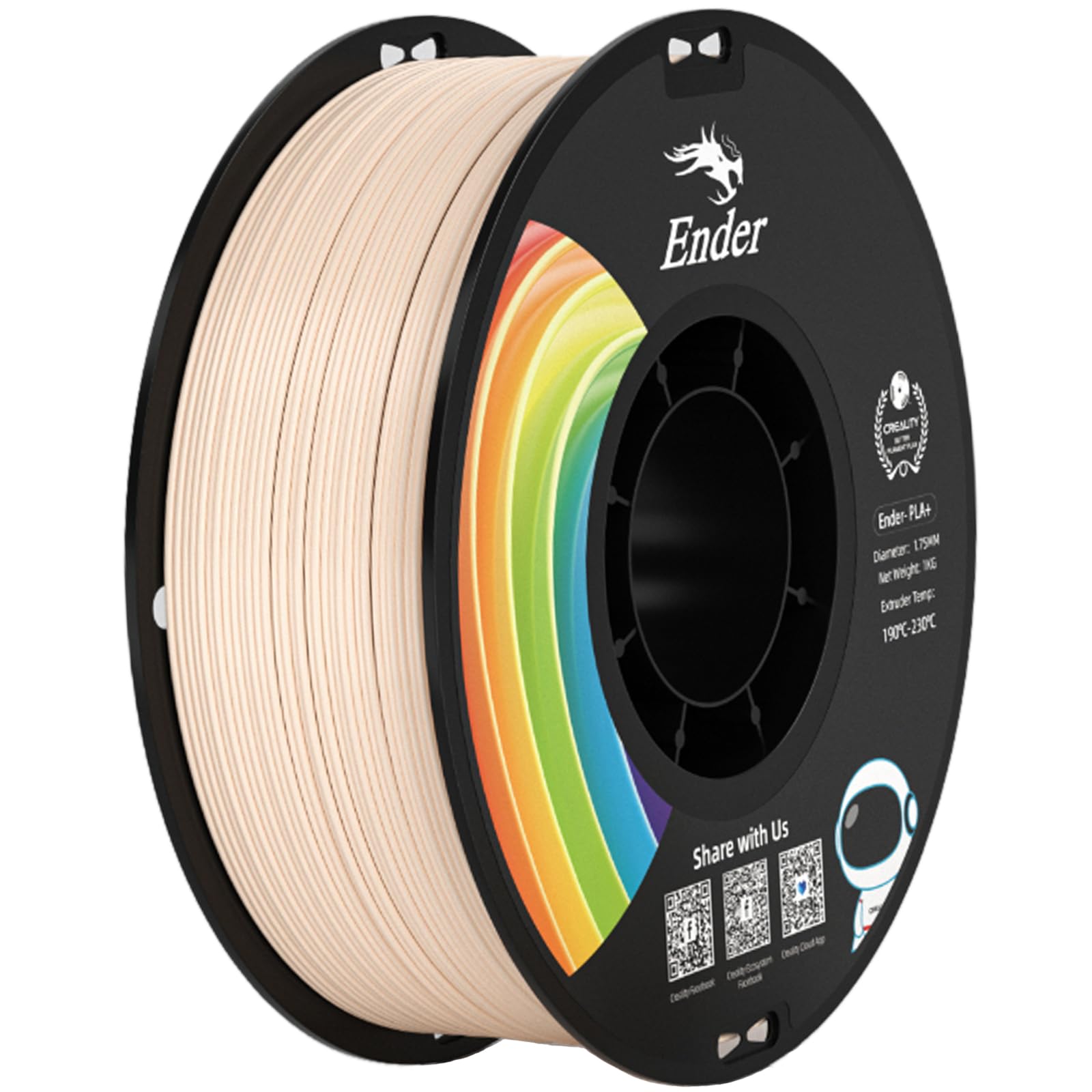 Snapklik.com : 3D Printer Filament 1.75mm, Ender PLA+ Filament Strong ...
