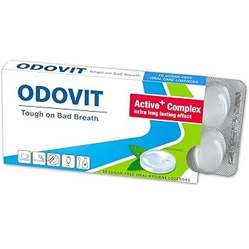ODOVIT Fights Bad Breath - 10 Oral Care Lozenges - Strong Effect ...