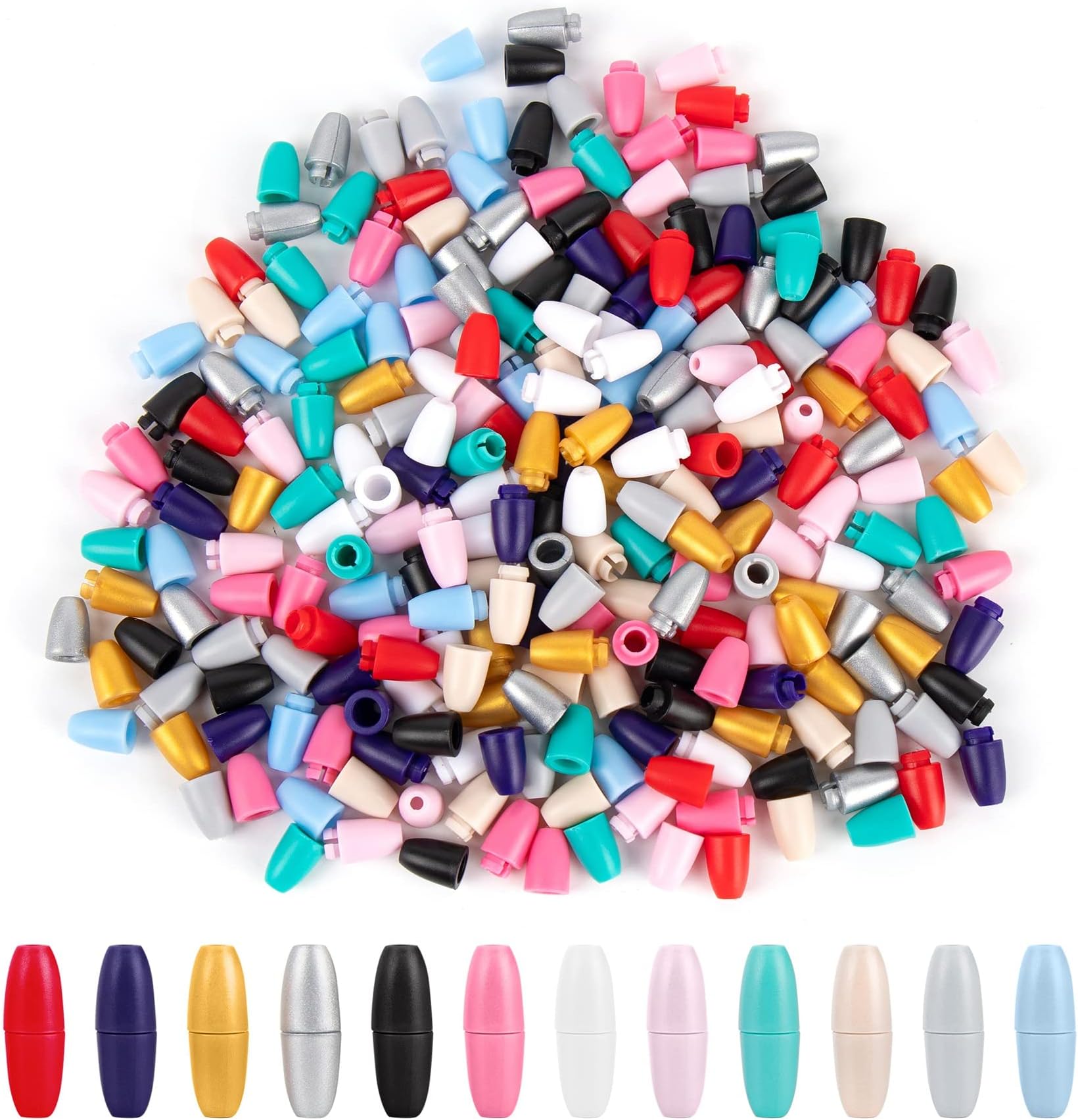 Amazon.com: 50 Pieces Breakaway Clasps for Necklaces, Plastic Breakaway ...