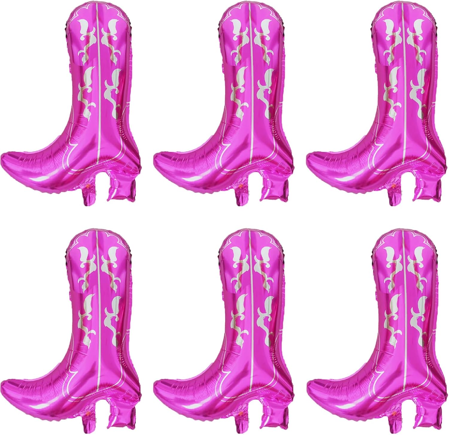 Amazon.com: 6 Pcs 30 Inch Western Boot Balloons Cowboy Cowgirl boot for ...