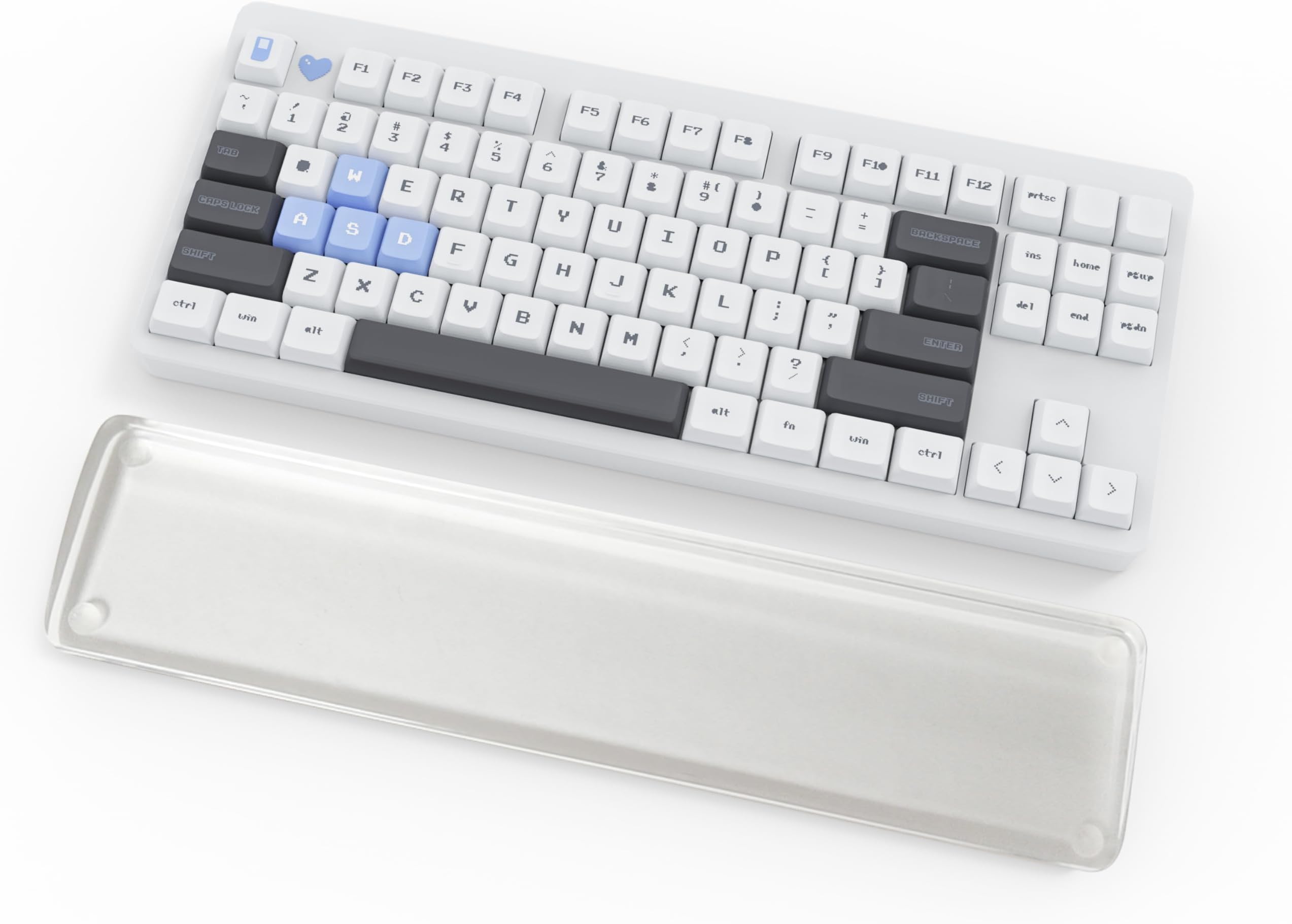 Amazon.com : Acrylic TKL Keyboard Wrist Rest, Clear Wrist Rest for ...