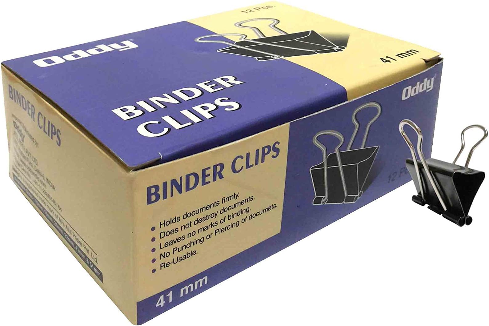 Oddy Binder Clip 51mm (Set of 3 Dozen) : Amazon.in: Office Products