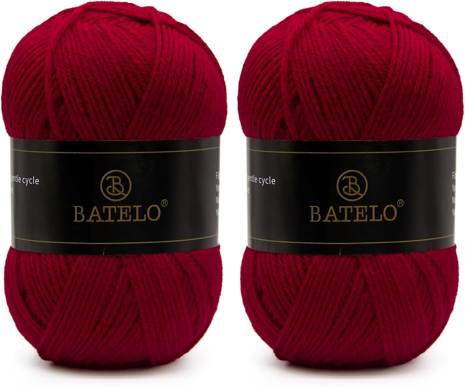 Amazon.com: BATELO 2 Pcs Crochet Yarn, Soft and Fluffy Acrylic Yarn ...