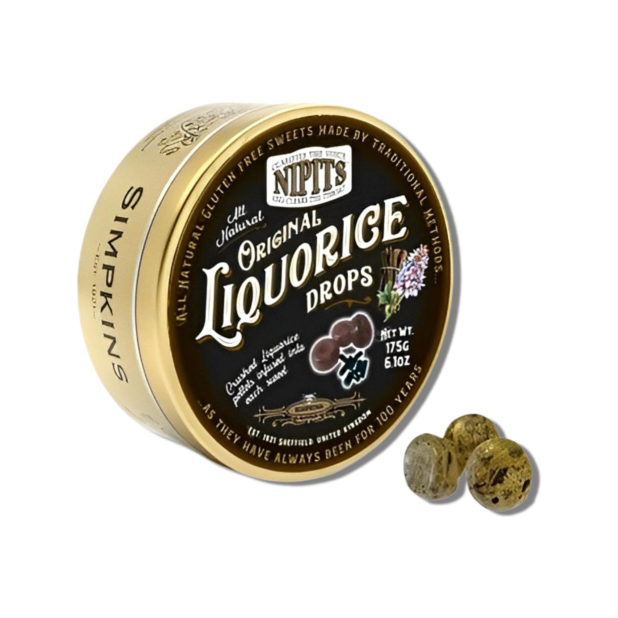 Snapklik.com : Simpkins Nipits Licorice Hard Candy - All Natural Black ...