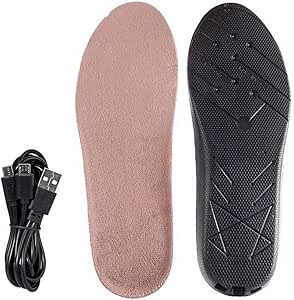 Amazon.com: KFJBX USB Electric Heated Shoe Insoles Remote Control 3.7V ...