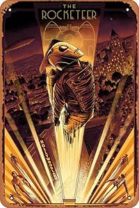 Amazon.com : muecddoa The Rocketeer Movie Series Vintage Retro Tin Sign ...