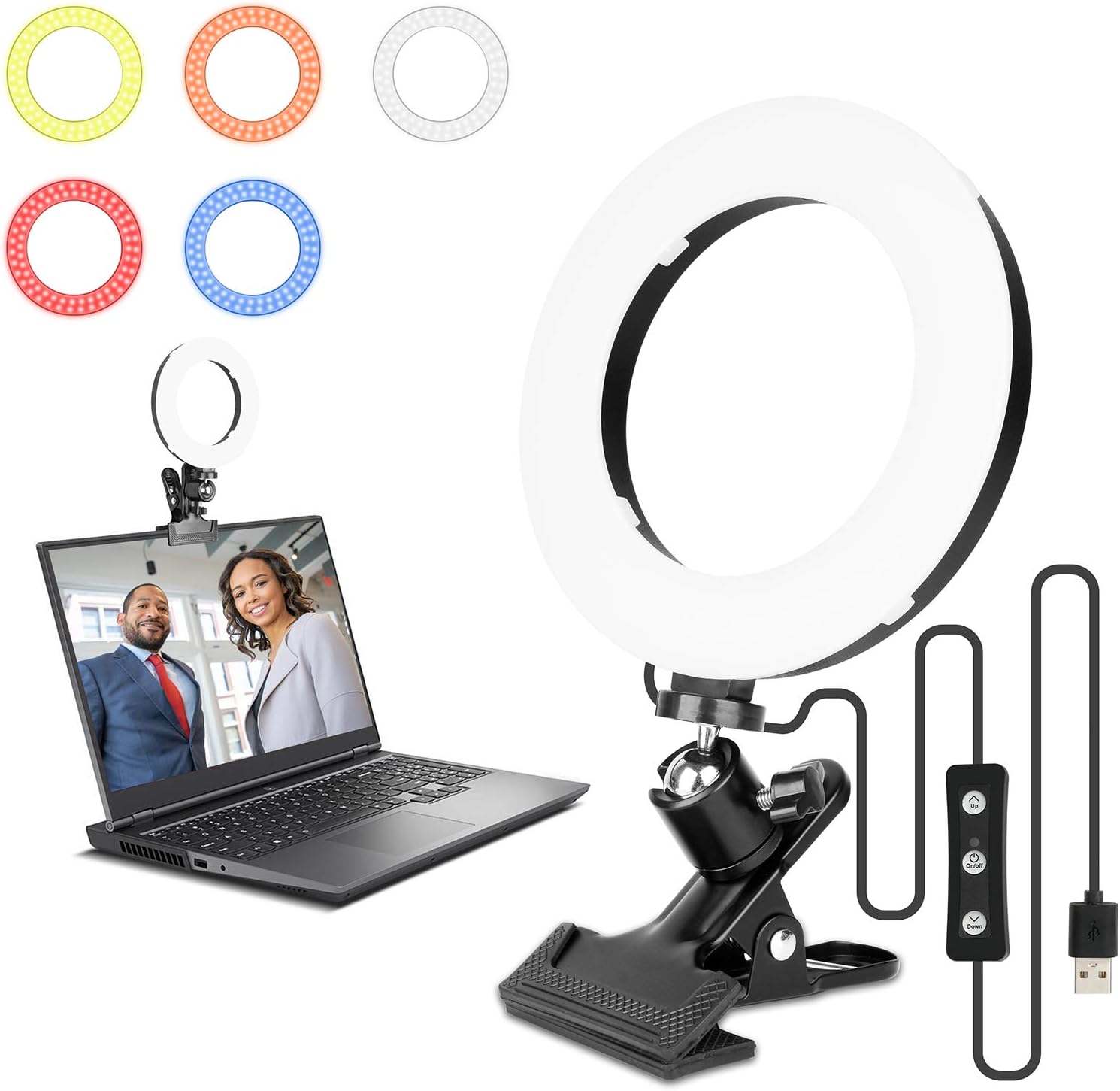 Amazon.com: EMART Video Conference Lighting, Ring Light Clip on ...