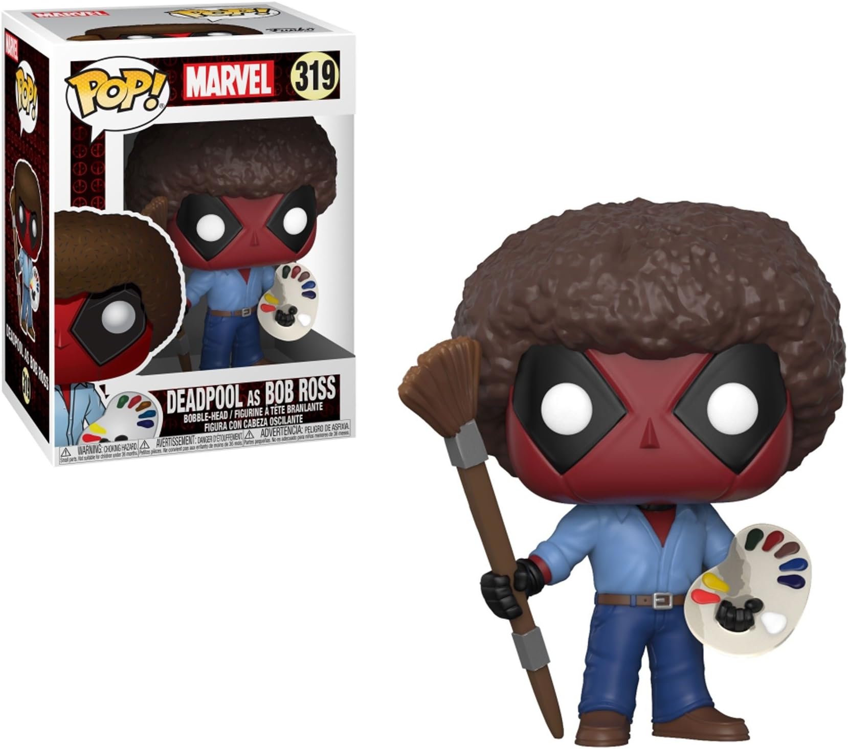 Amazon.com: Funko Pop! Television: Bob Ross - Bob Ross Collectible ...