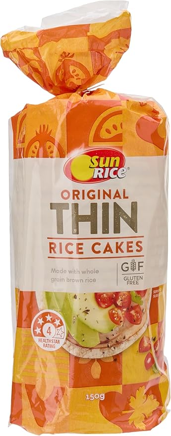 Sunrice Original Thin Rice Cake 6 x 150 g : Amazon.com.au: Pantry Food ...