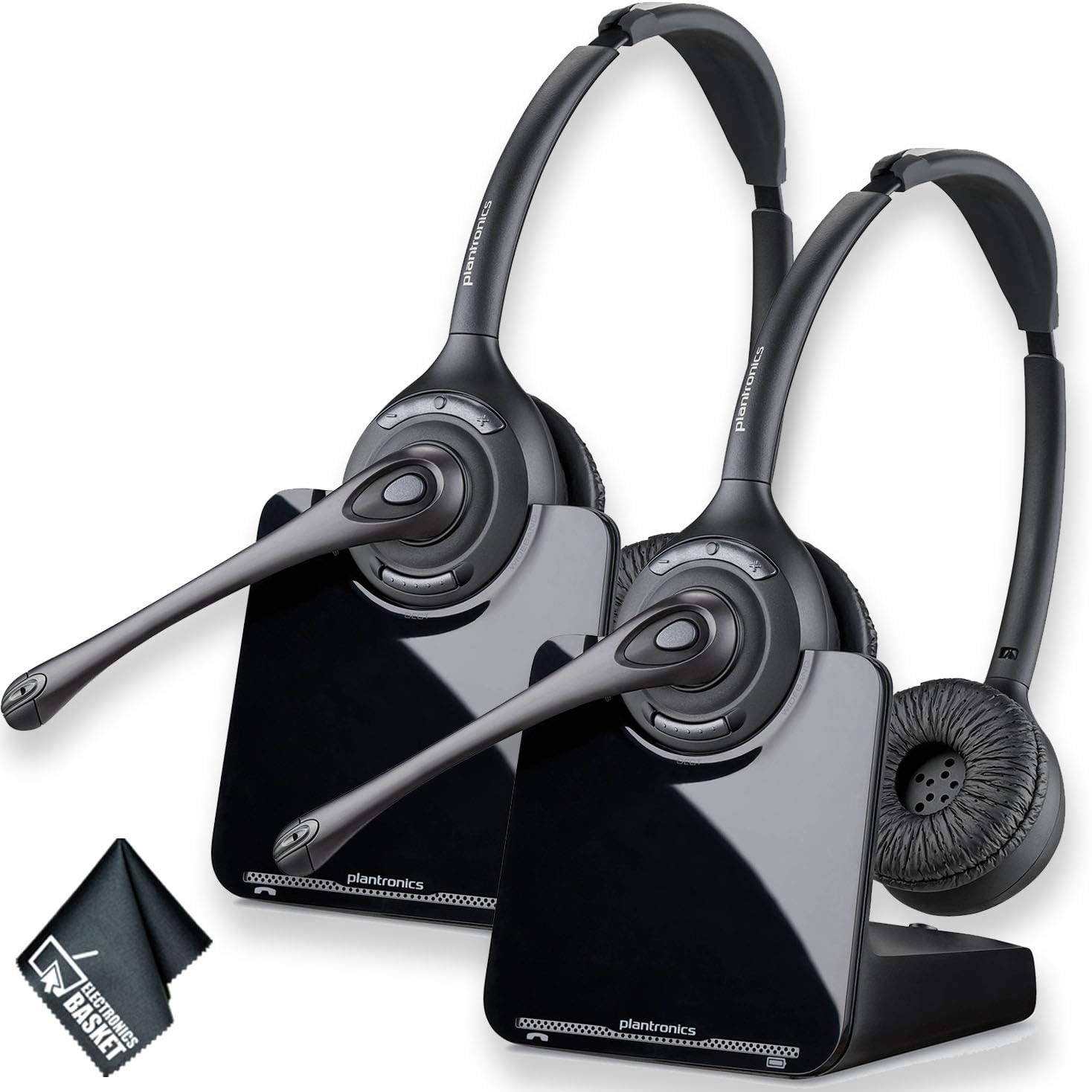 Amazon.com: Plantronics CS520 Wireless Headset System - 2 Pack ...