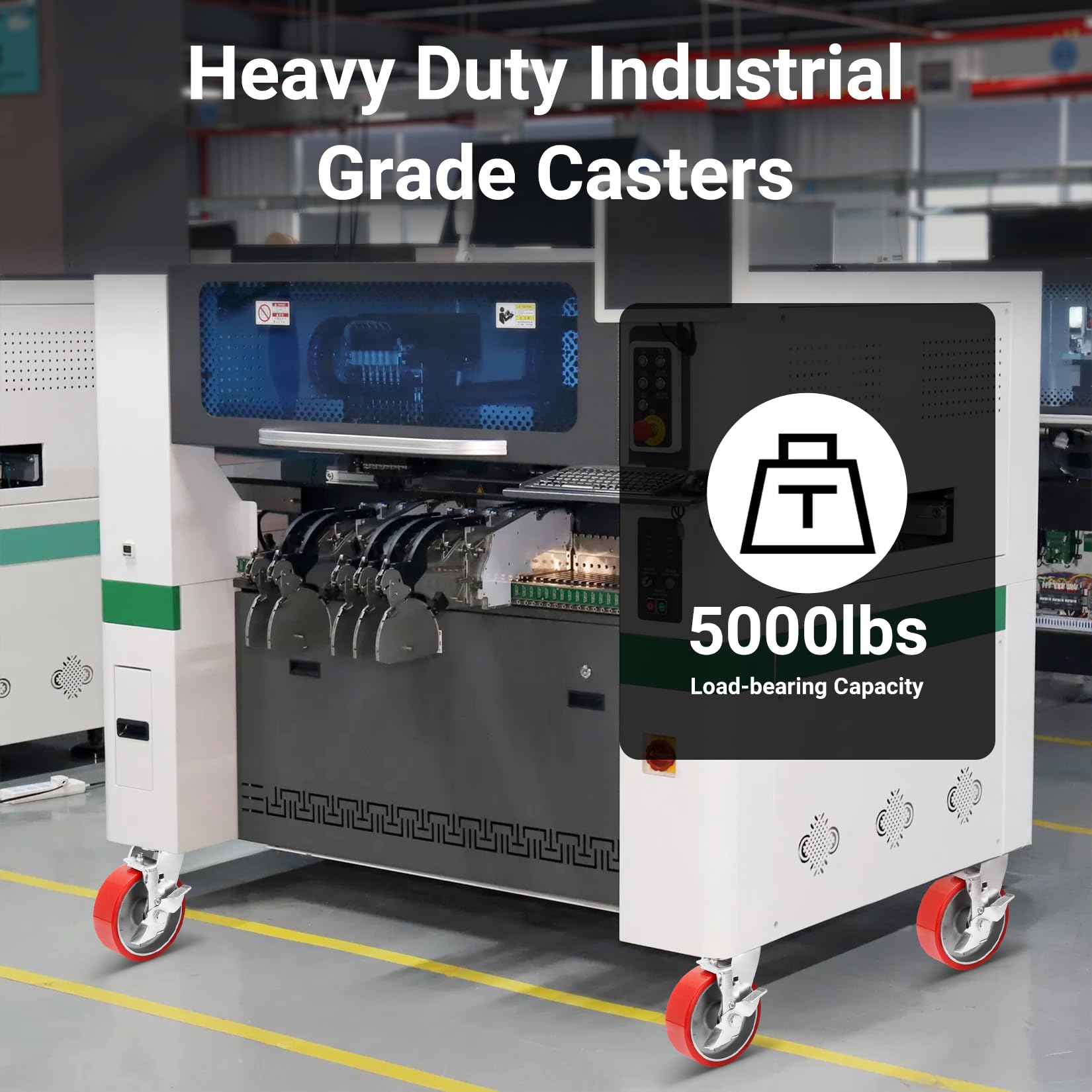 Snapklik.com : Nefish 6 Inch Heavy Duty Industrial Grade Casters Wheels ...