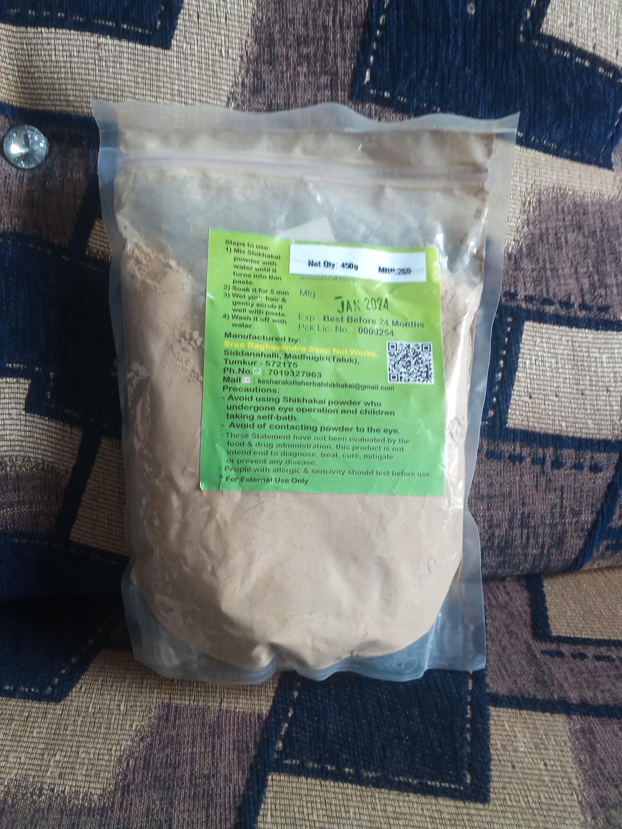 Kesha Raksha Herbal Shikhakai Powder For All Hair Type | Natural ...