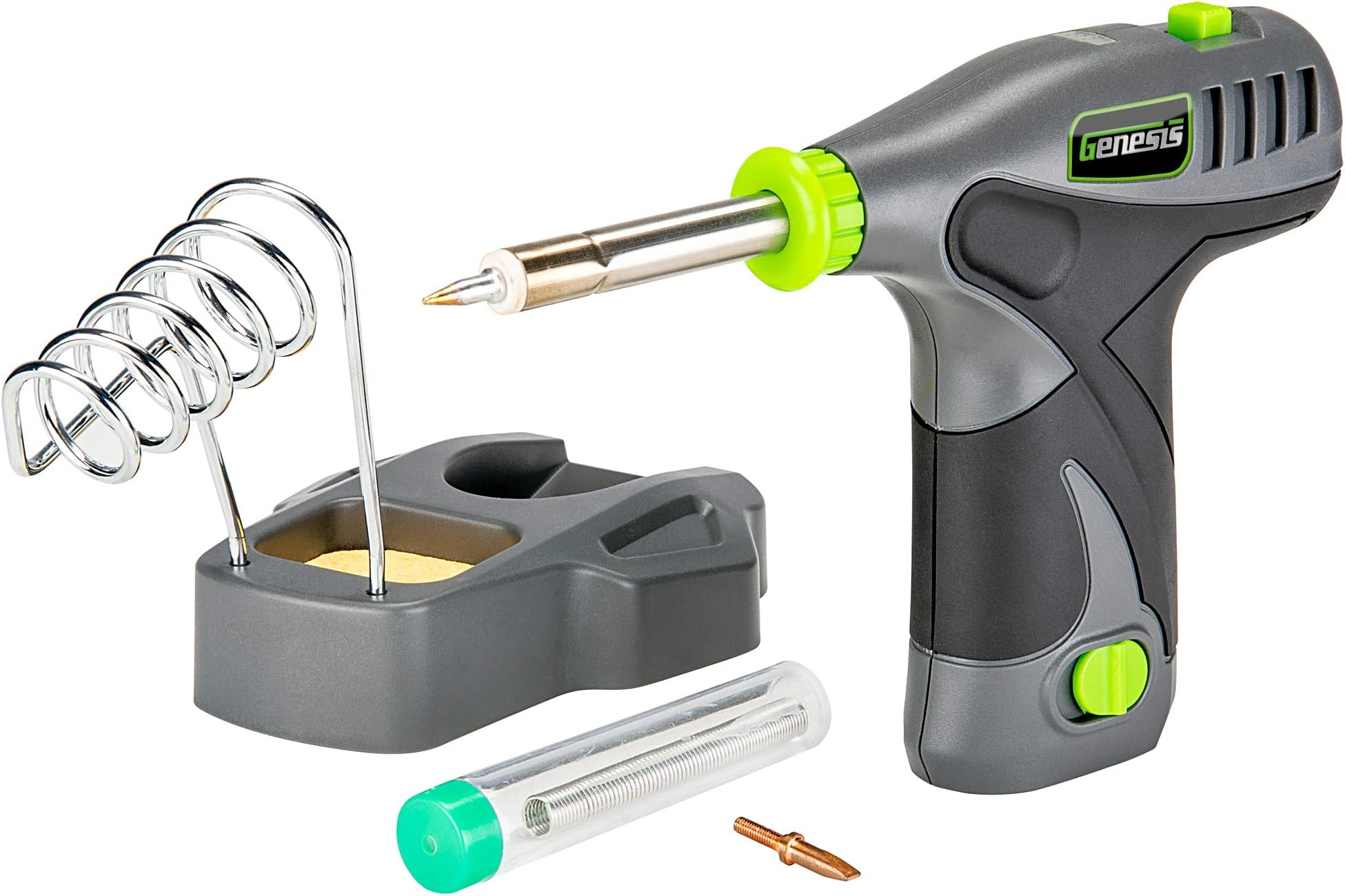 Amazon.com: Genesis GLSI08 8V Li-Ion Cordless Soldering Iron with Iron ...