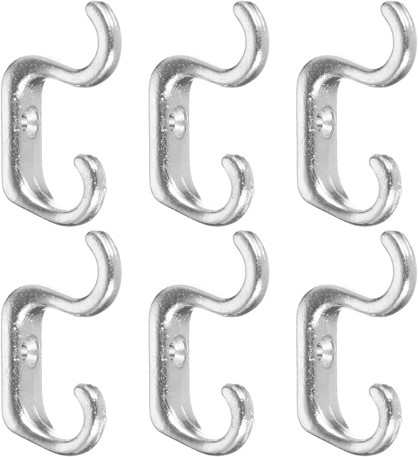 Amazon.com: uxcell Wall Hooks, 6Pcs - Zinc Alloy Double Prong Retro ...