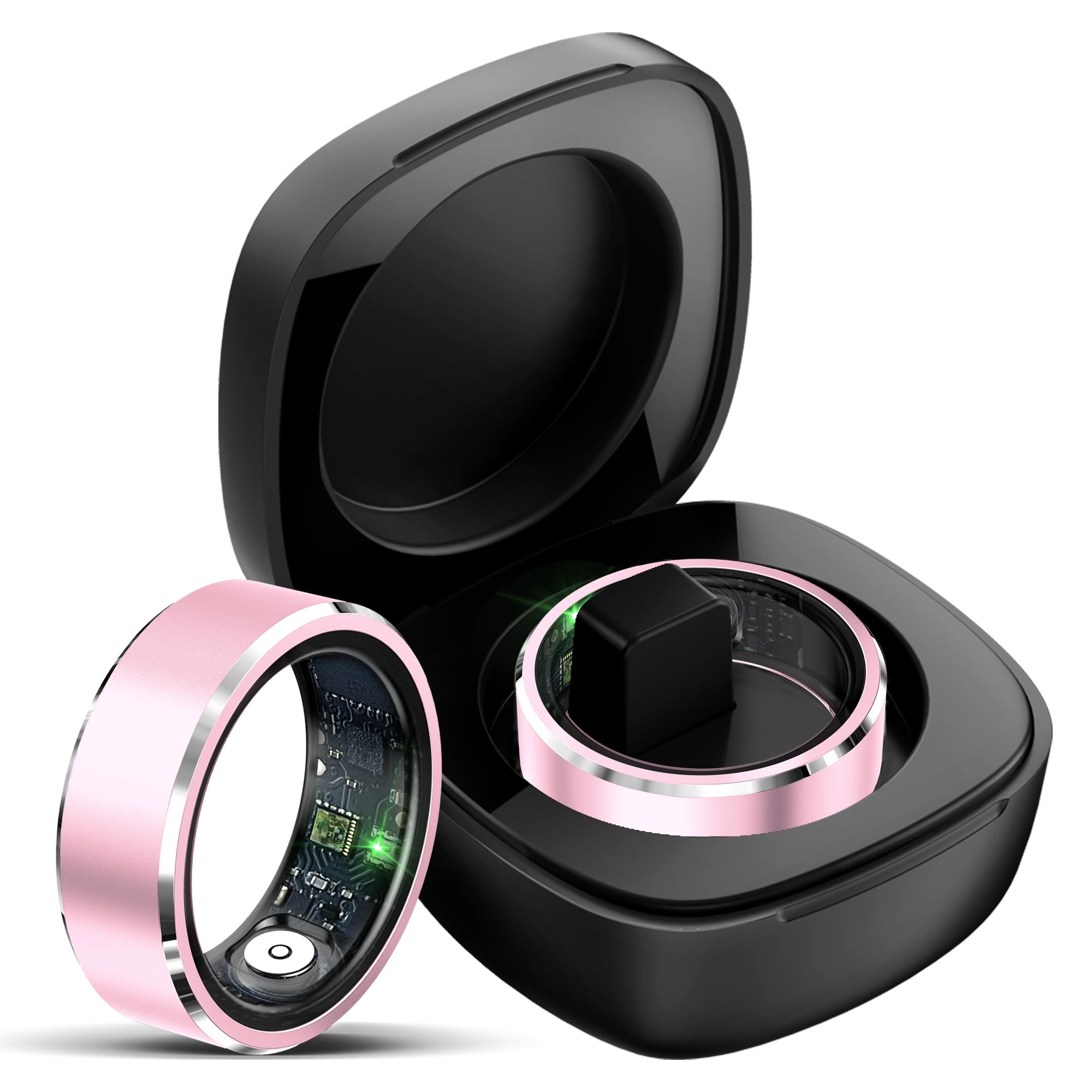 Amazon.com: CNBRO Smart Ring for Women Health Tracker Rings Heart Rate ...