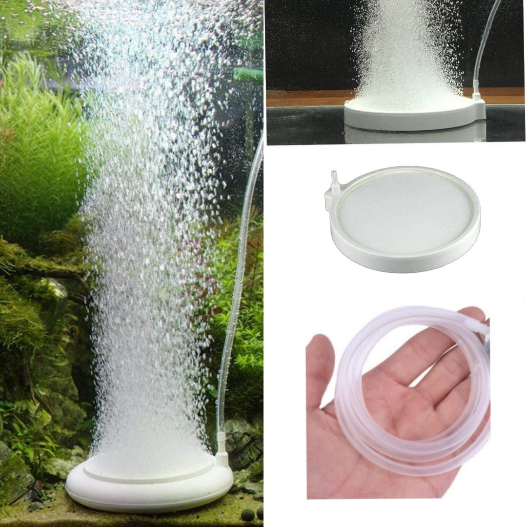 Vayinato Aquarium Air Stone Disc Bubble Diffuser Pump, 2in - Fish Tank ...
