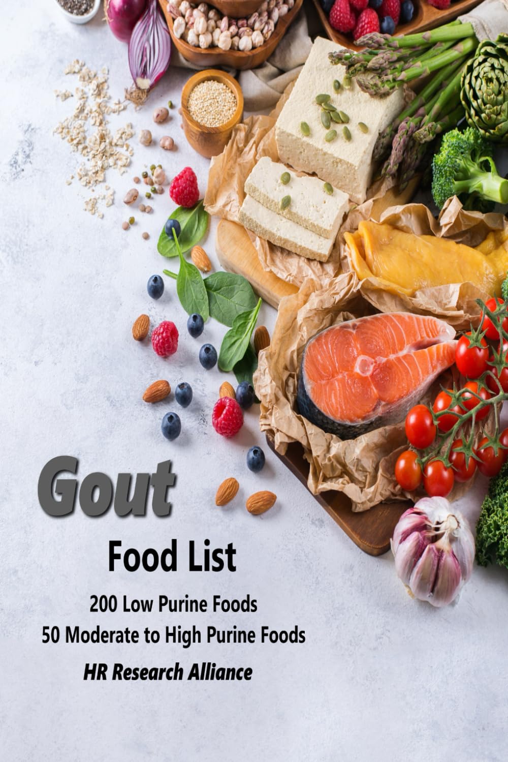 Gout Food List: 200 Low Purine Foods 50 Moderate to High Purine Foods ...