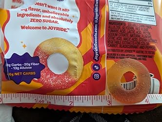 Amazon.com : JOYRIDE Sugar-Free Peachy Mango Rings - Keto Gummy Candy ...