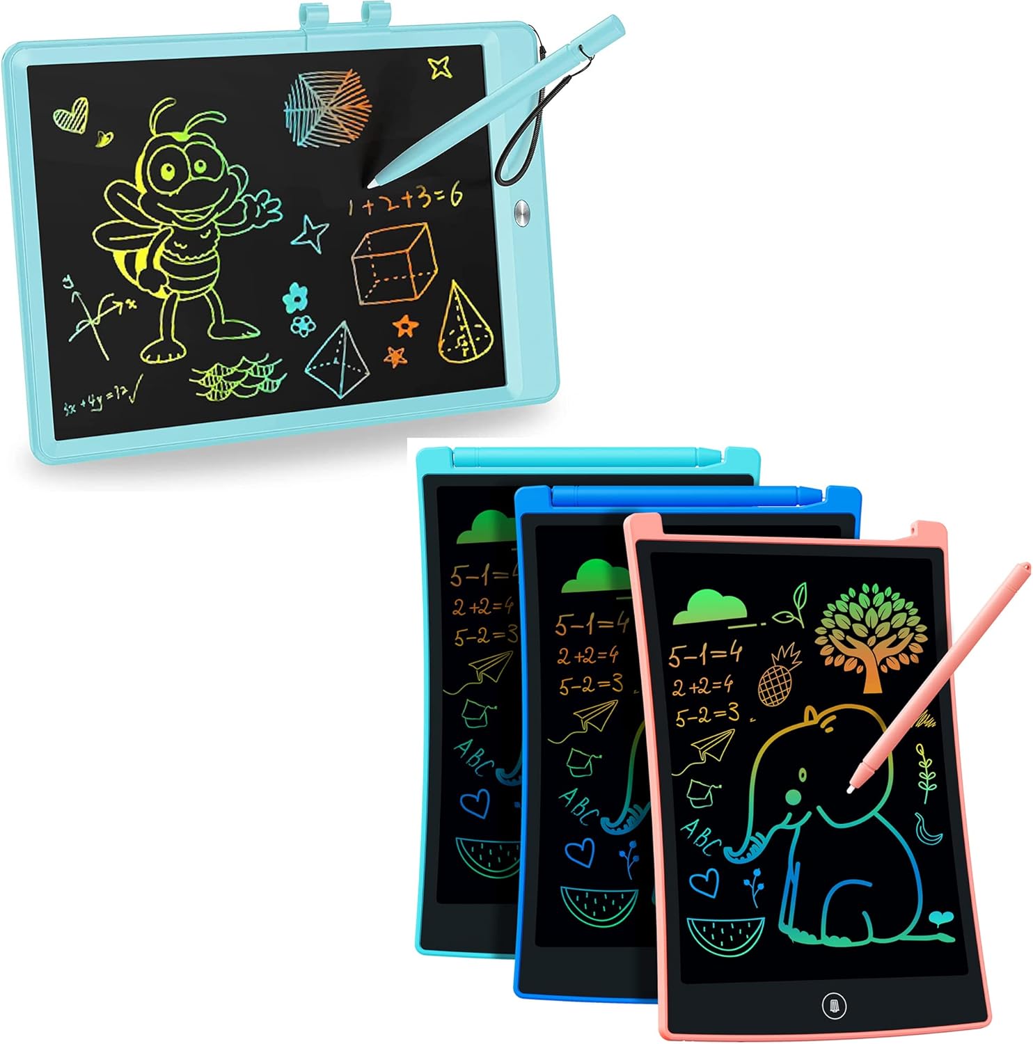 Amazon.com: KOKODI Kid Toys LCD Writing Tablet, Colorful Toddler ...