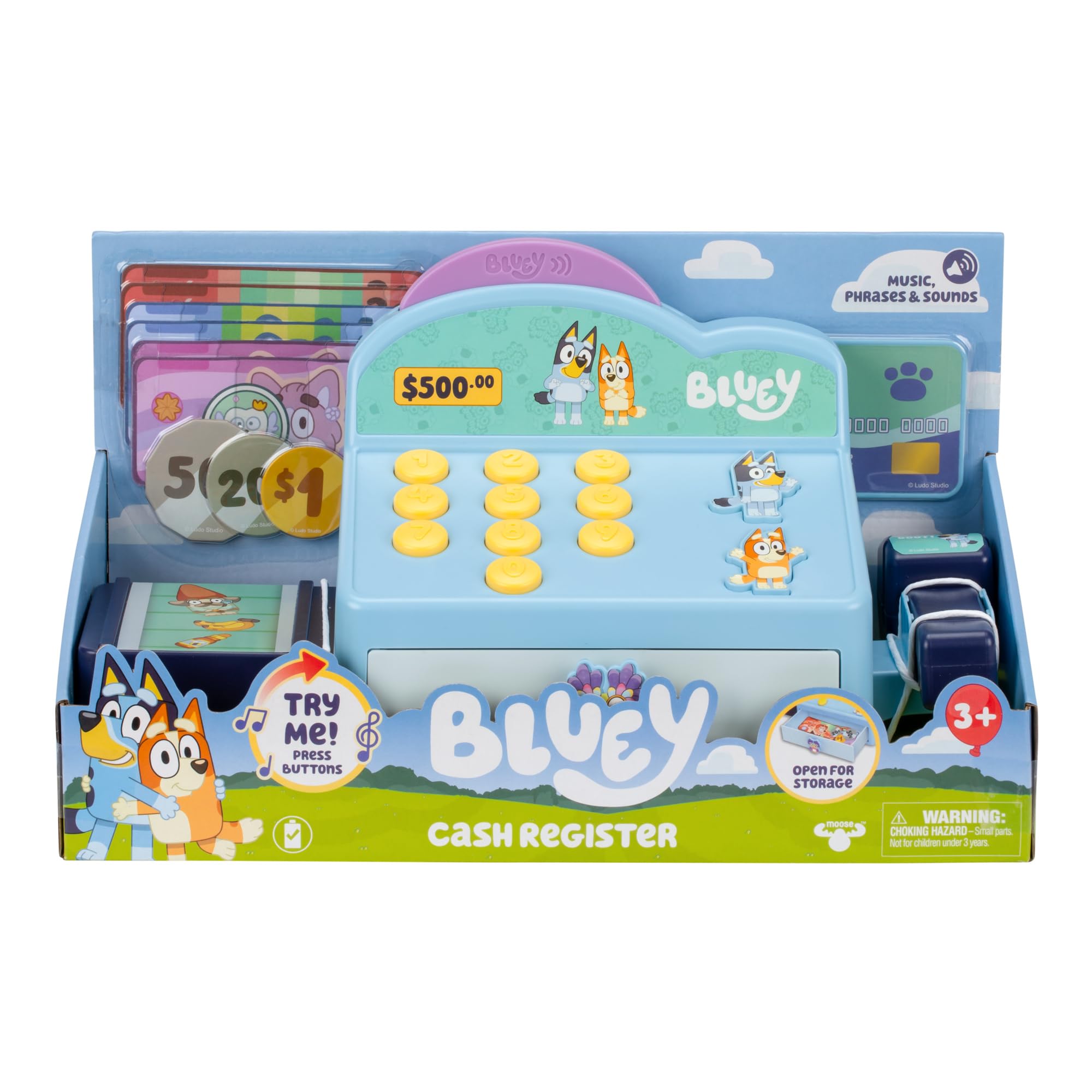 Bluey Cash Register. Press The Buttons to Hear Beeps, Sounds and ...
