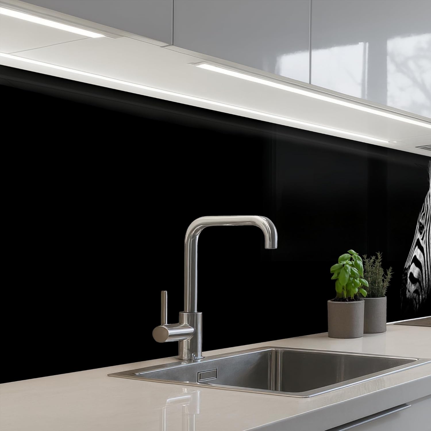 KitchenYeah© Splashback for kitchen 24"x197" / 60x500 cm self-adhesive ...