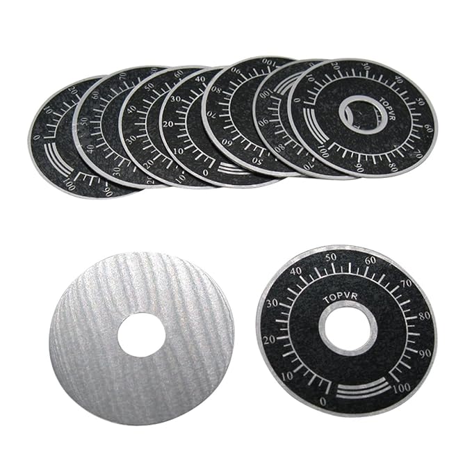 TIOYW 10pcs Rheostat Variac Transformer Potentiometer 0-100 Dial Face ...