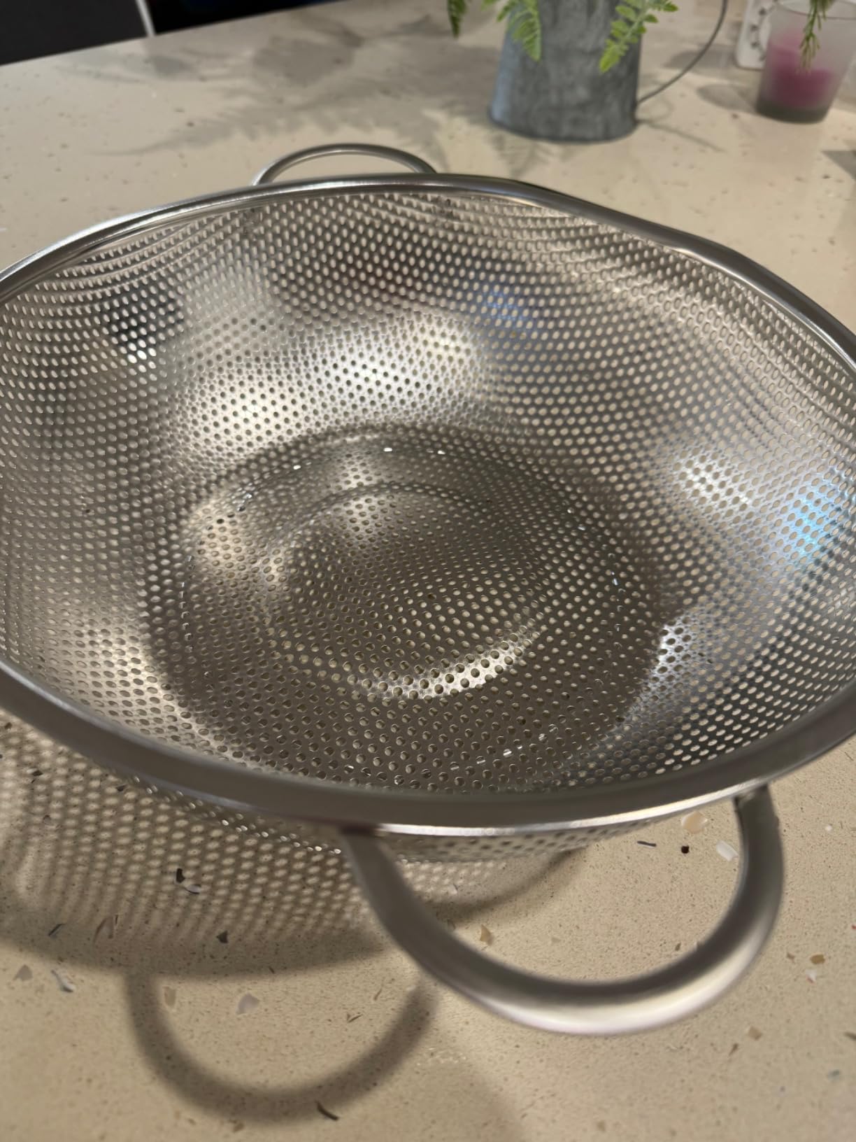 P&P Chef Colander Set of 3, Stainless Steel Micro-Perforated Colanders ...