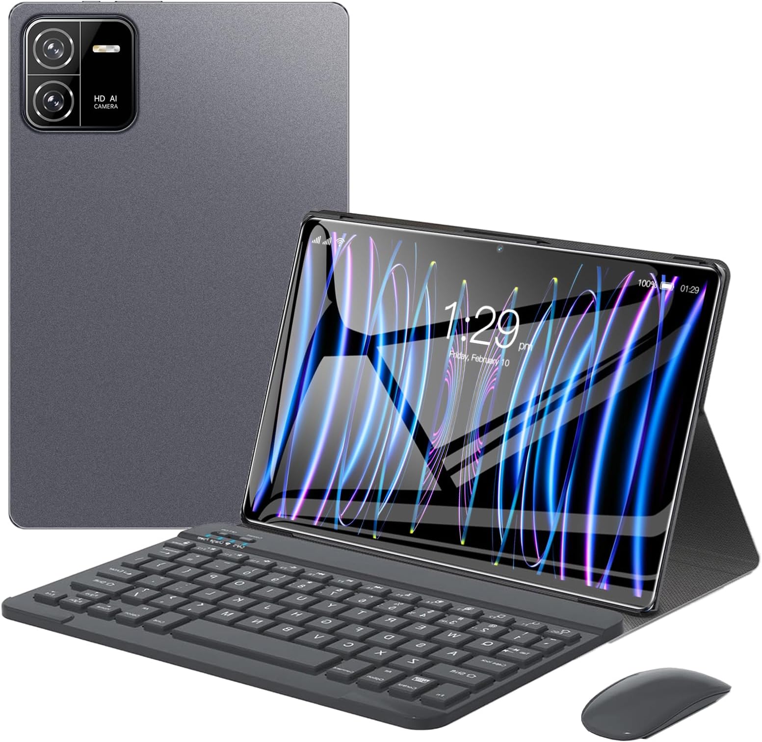 3 em 1 Tablet, 10.1 Polegada,com Capa/Teclado/Mouse, 1920×1200 Tela ...