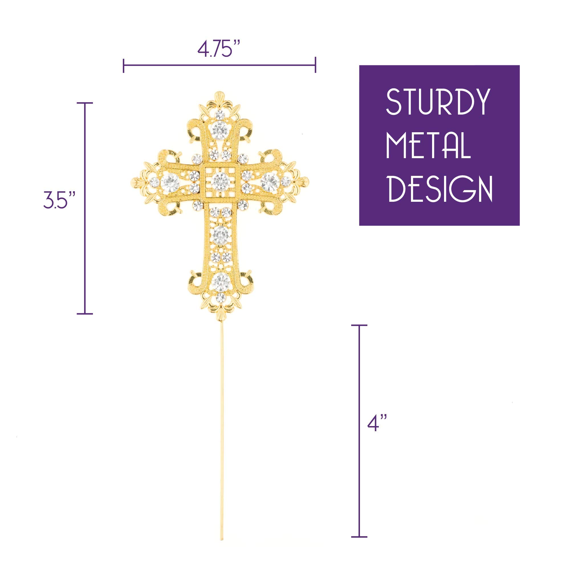 Snapklik.com : Ella Celebration Cross Cake Topper, Religious Wedding ...