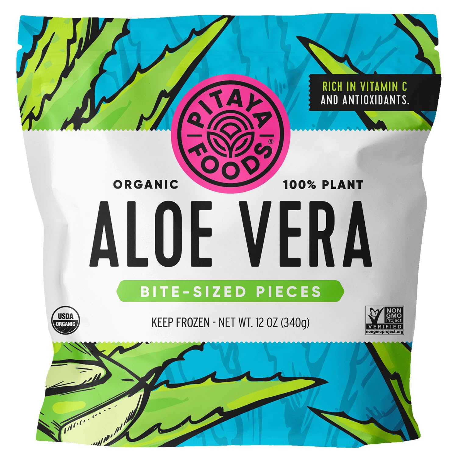 Amazon.com: Pitaya Foods® - Frozen Organic Aloe Vera Bite-Sized Pieces ...
