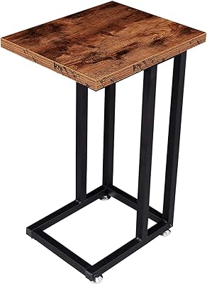 Amazon.com: Yusong Small C Shaped End Table, Slim Couch Side Tables ...
