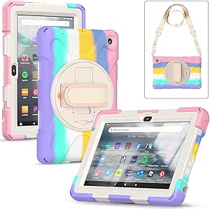 Amazon.com: Juaupepo Rugged Case Compatible with Amazon Fire 7 (12th ...