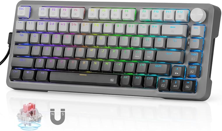 TERPORT HZ-82 Teclado Mecánico 75% con Efecto Hall y Rapid Trigger ...