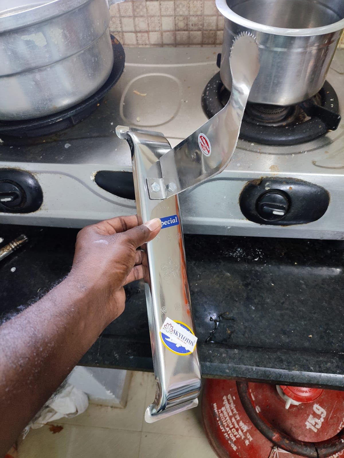 SKYLOTUS Traditional Vegetable Cutter | aruvamanai Steel Base ...