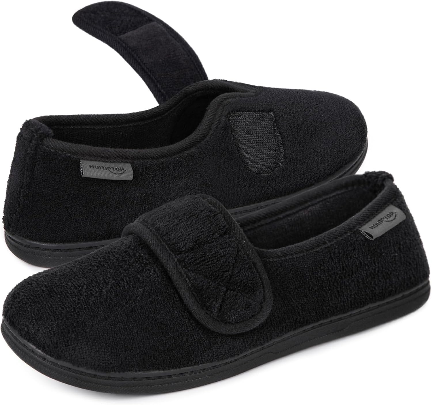 HomeTop Women's Comfy Memory Foam House Shoe Slippers with Customized ...