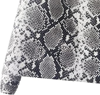 Amazon.com: 12 x 53 Inch Vinyl Fabric Embossed Texture Snake Skin Faux ...