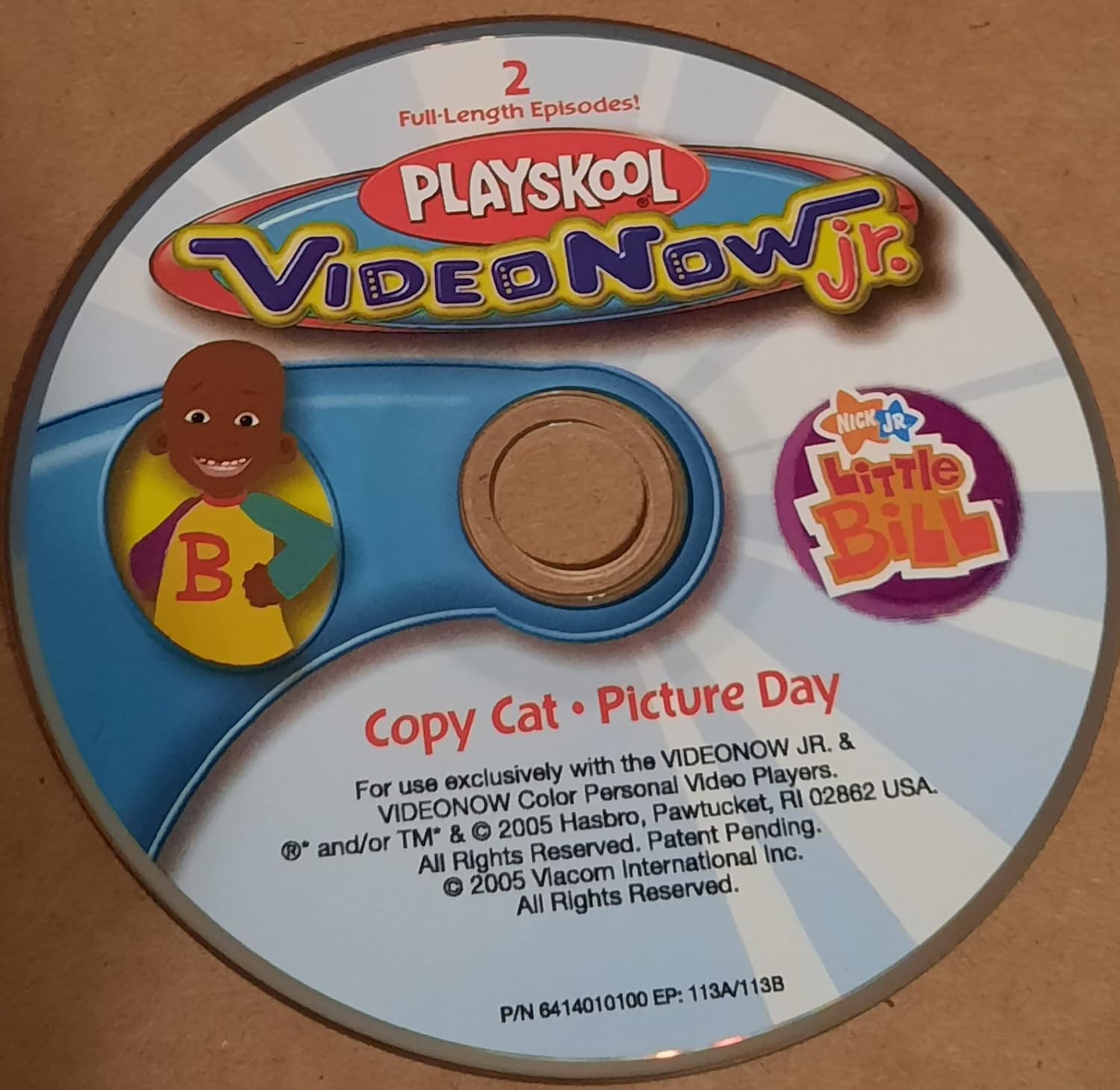 Amazon.com: Hasbro Videonow Jr. Personal Video Disc: Little Bill #1 ...