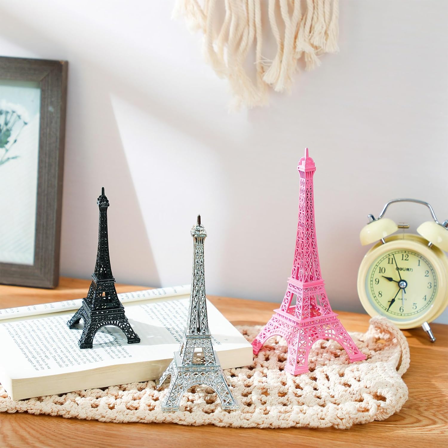 9 piezas de decoración de estatua de la Torre Eiffel, decoraciones de ...