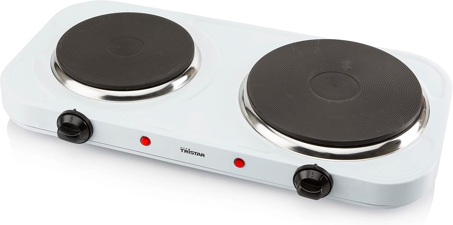 Tristar KP-6245 Double Cooking Plate, 15.5 and 18.5 cm Diameter ...