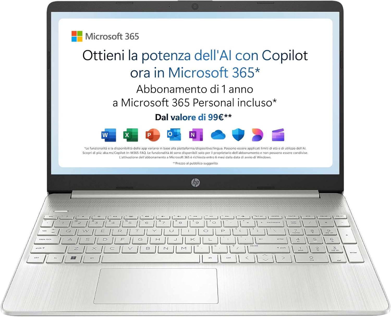 Offerte Prime : HP Laptop 15s-fq3003sl, Notebook, Intel Celeron N4500 ...