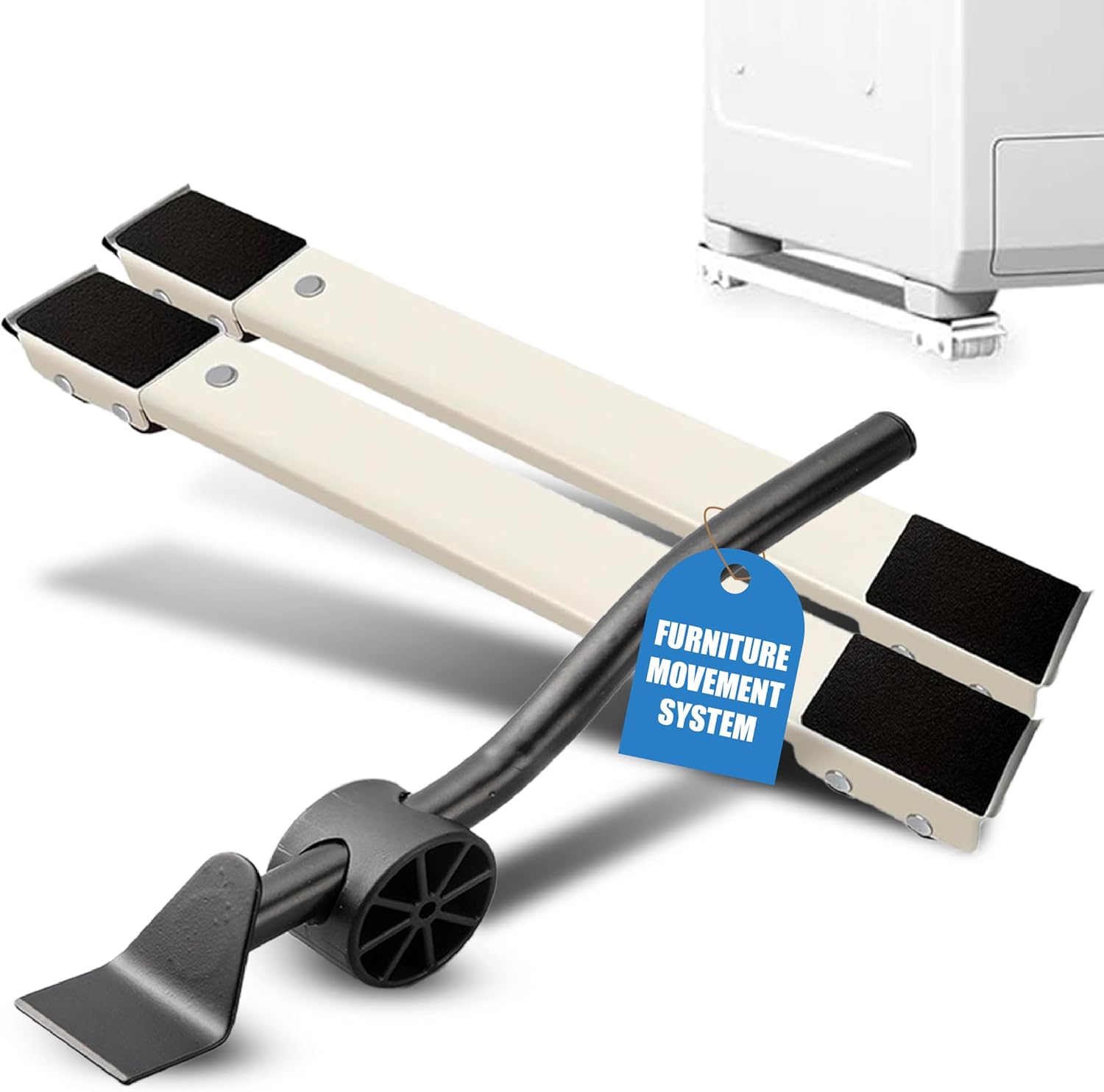 Extendable Furniture Movers Set with Lifter Tool - Heavy-Duty Rollers ...